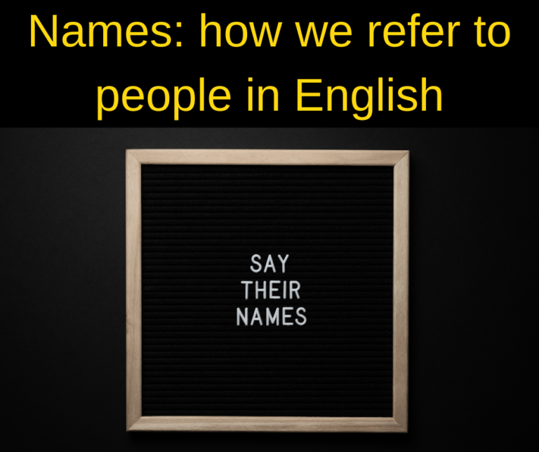 Names and how we refer to people in English – AIRC340 – Inglespodcast