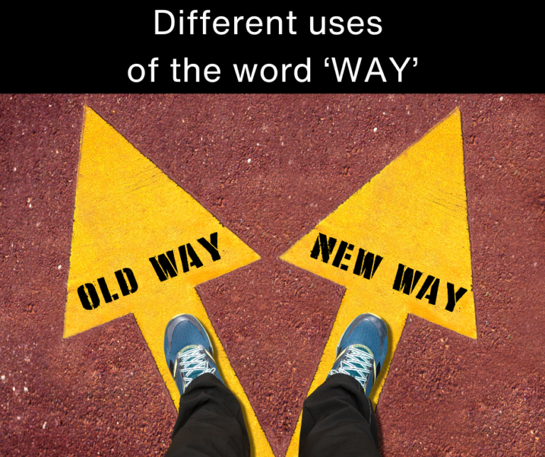 Different uses of the word WAY FB – Inglespodcast